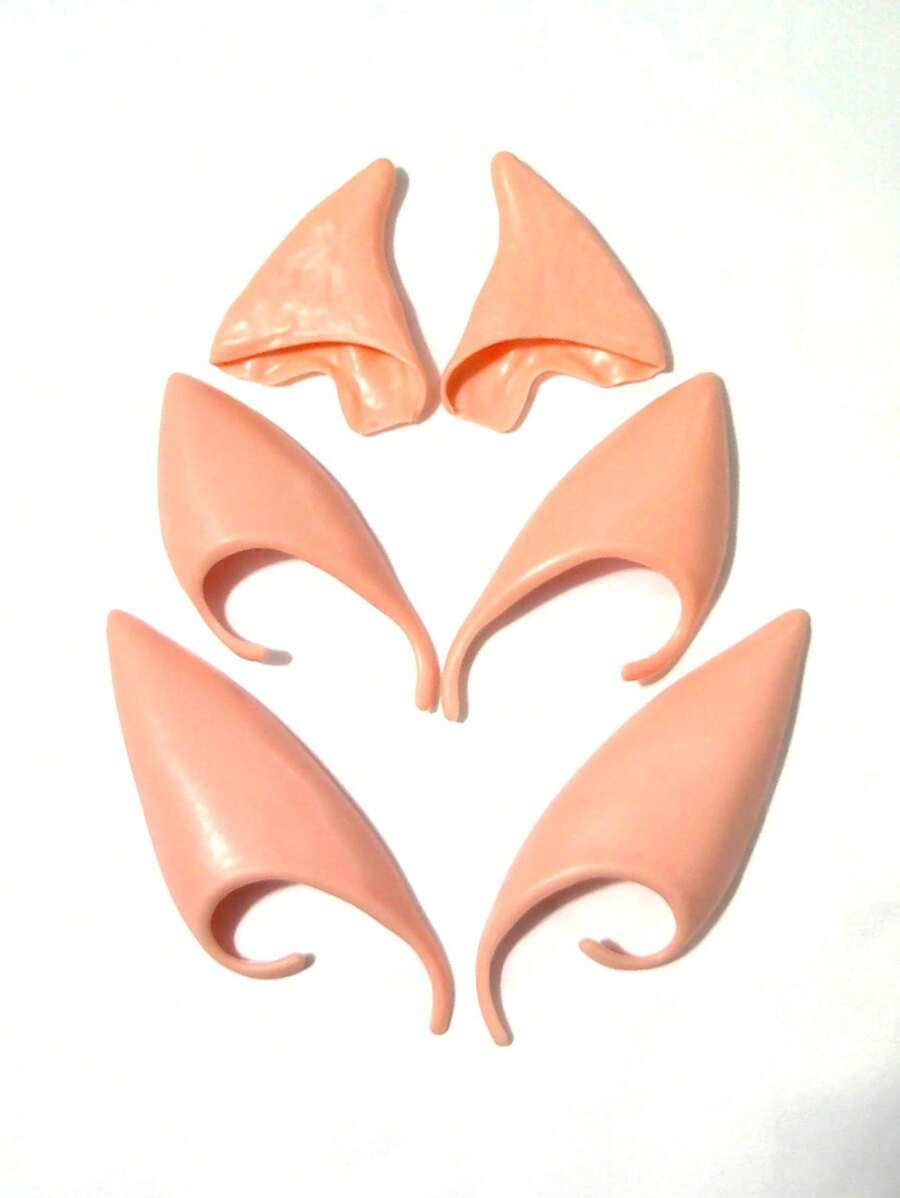 3 Pairs Fairy Ears Soft Latex Ears Cosplay Pointed Ears Cosplay ...