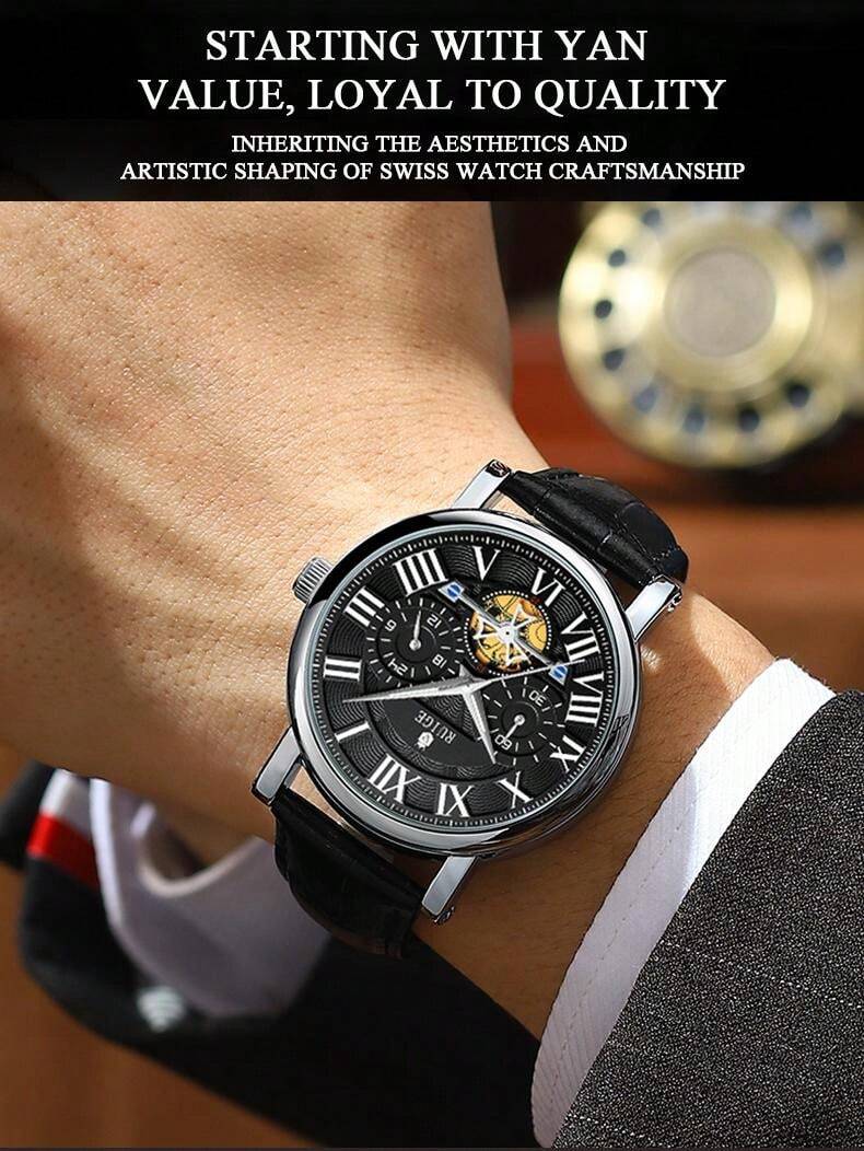 RUIG RUIGE Men's Quartz Watch 24-Hour Display Water Resistant Luminous ...