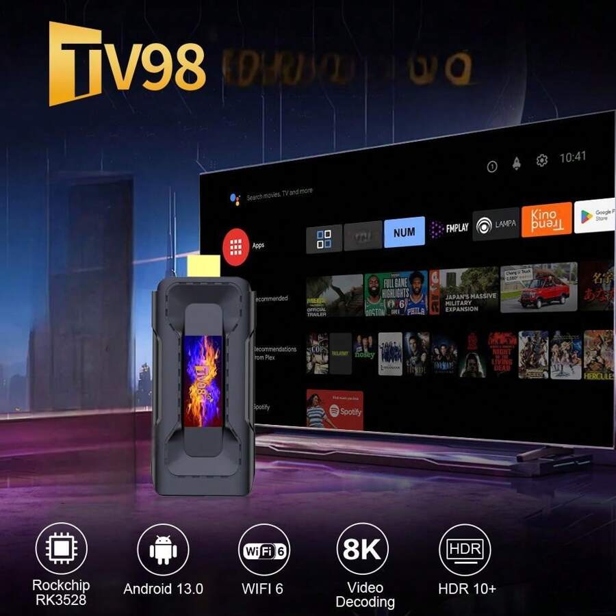 Q96 OHP Ultra HD TV98 TV Stick Android13 8K Smart Android TV Box 4G 5G ...