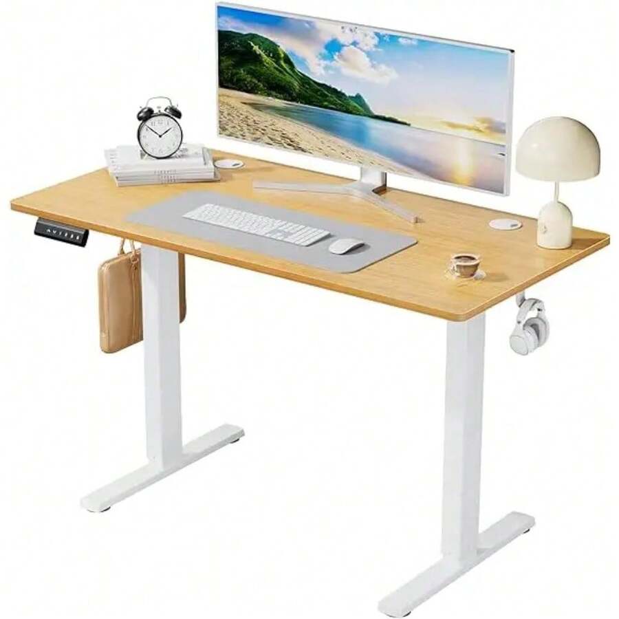 Standing Desk, Adjustable Height Electric Sit Stand Up Down Computer ...