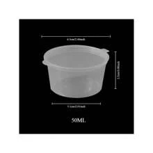 25pcs Disposable Passion Fruit Dip Prep Box Portioning Tool, Sauce ...