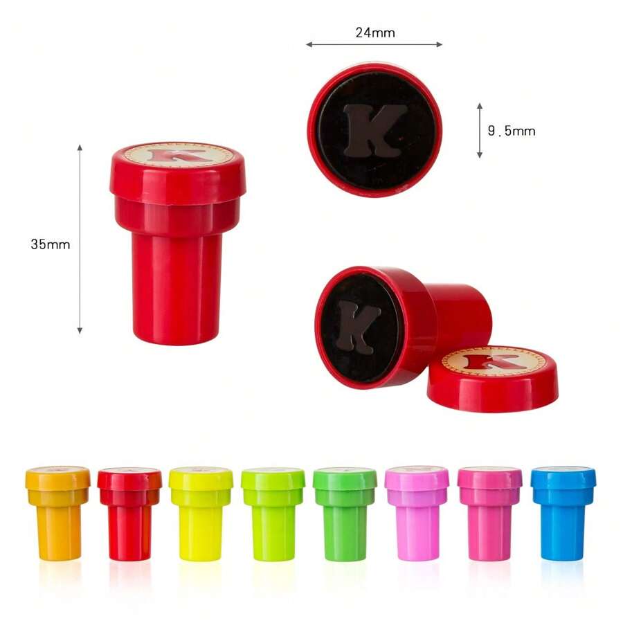 26 Pcs Alphabet Stamps Letter Stamps For Class Teaching Self Inking ABC ...