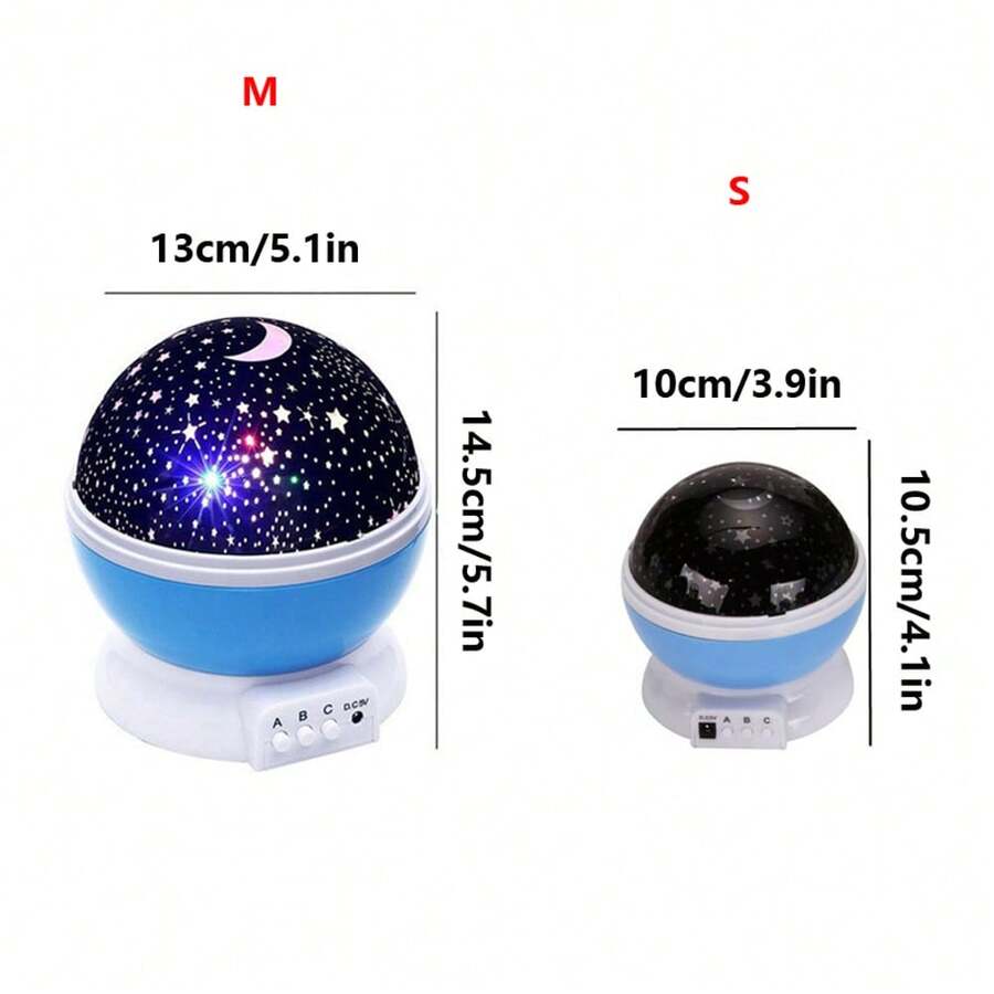 1pc Moon & Star Night Light Projector, Small Night Light For Girl Boy ...