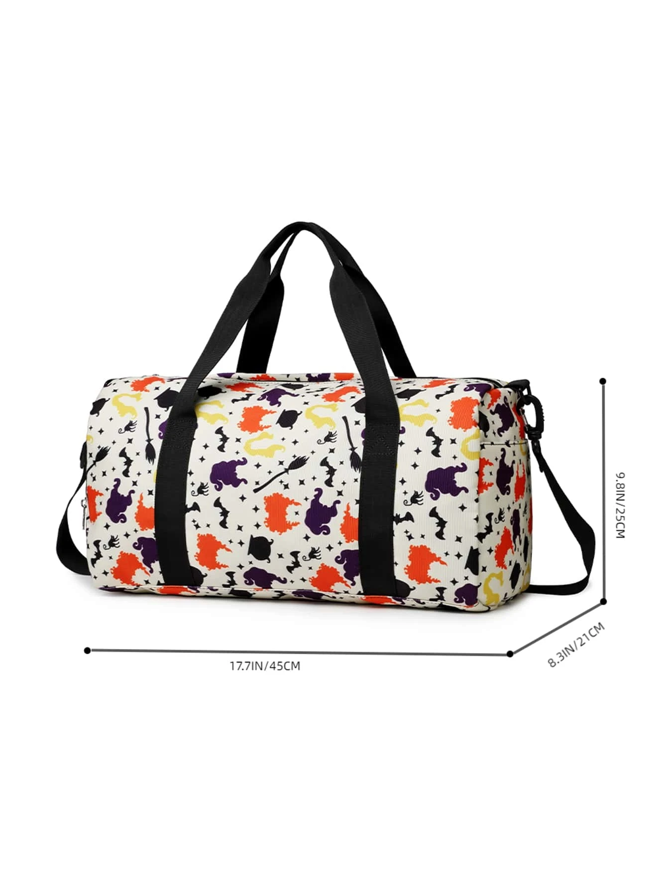 Women Ladies Halloween Day Weekender Travel Tote Overnight Duffle Carry ...
