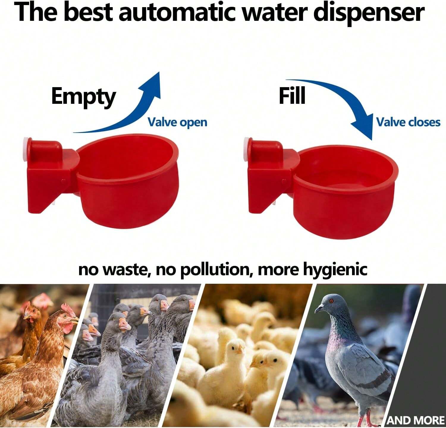 Chicken Waterer Cups,Chicken Feeder Cup For Chicken Duck Turkey Rabbit ...
