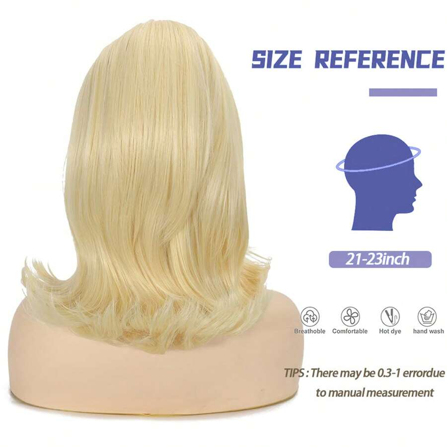 Blonde Beehive Wig With Retro Bangs For Women 60s 70s 80s Pinup ...