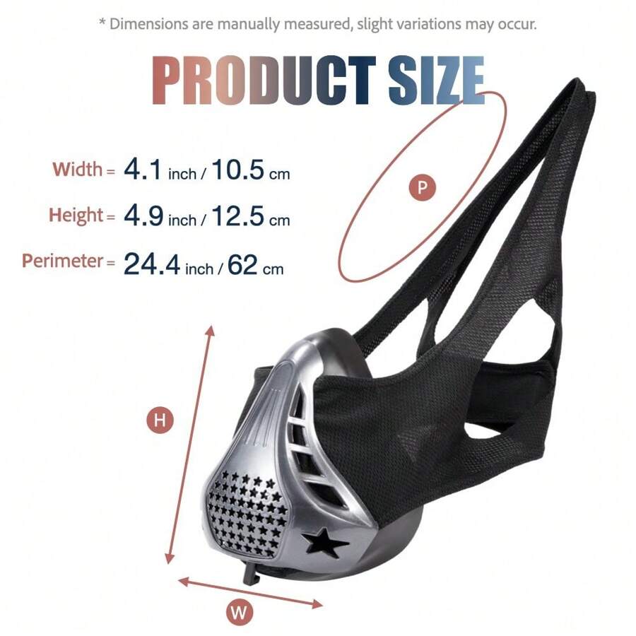 Adjustable Resistance Training Breathing Mask For Adults - Uncharged ...