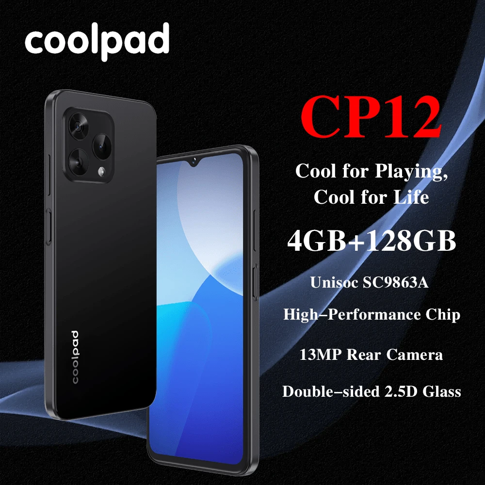 Coolpad COOL CP12 Android 13 6.517 Inch HD+ 4GB 128GB 13 MP Triple ...