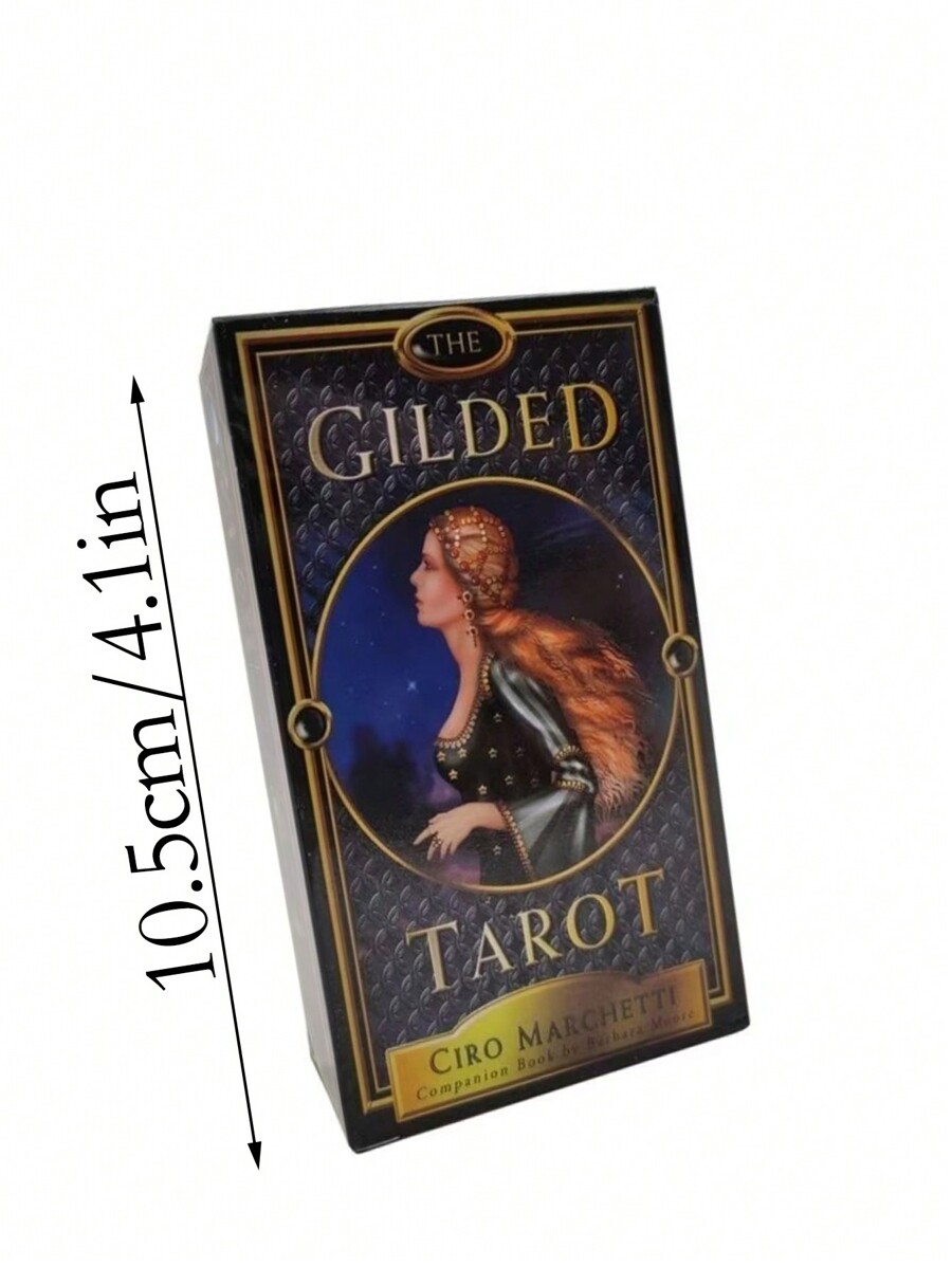 1 Set The Gilded Tarot 78-Card Deck, English Version, Tarot Cards Game ...