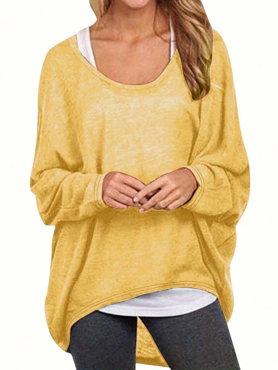 Womens Batwing Sleeve Pullover Tops Off Shoulder Loose Tops | SHEIN USA