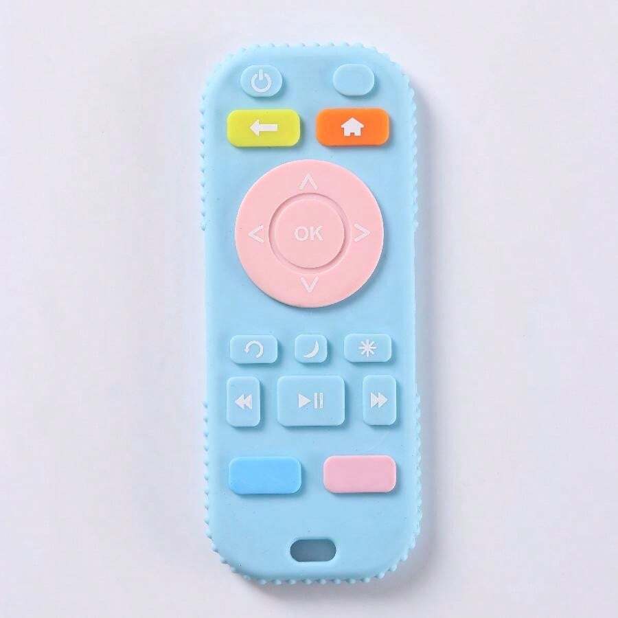 1pc TV Remote Control Shaped Baby Teether Toy, Silicone Newborn Toy ...