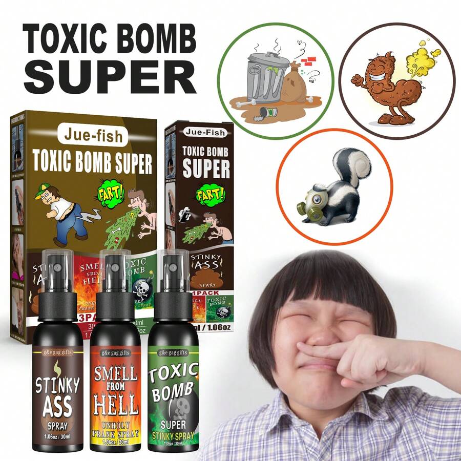 1 Bottle Of Fart Spray Prank Toy, Stink Bomb Spray For Funny Jokes And ...