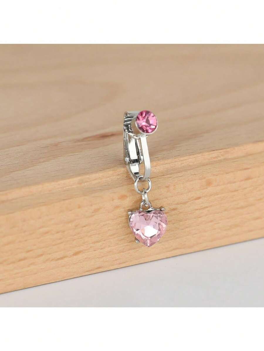 AVYRING 2PCS Golden Fake Belly Piercing Fake Belly Ring For Women Pink ...