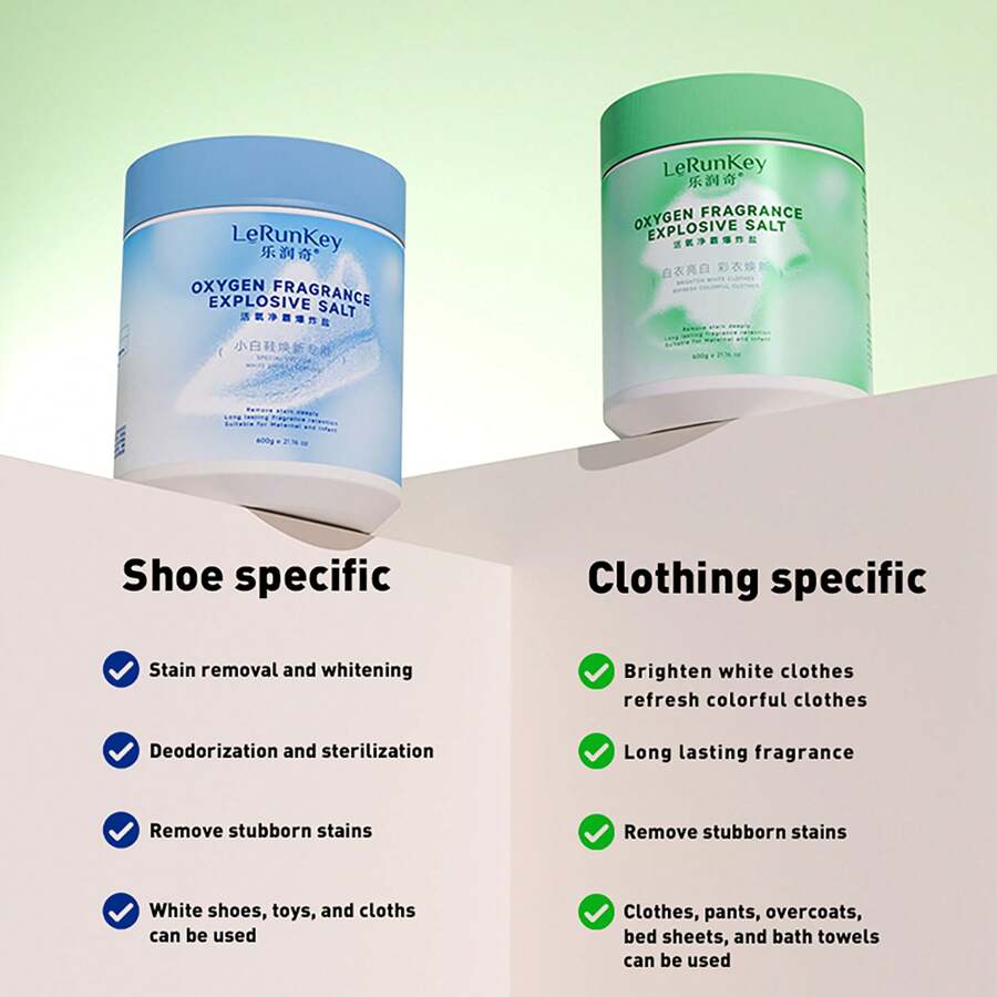 LeRunKey 600g 1 (Pic) Explosive Salt Strong Stain Removal Clothes ...
