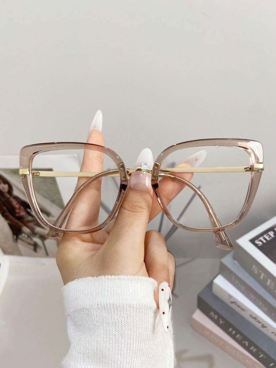 Trendy TR90 Bluelight Blocking Glasses, Oversized Frame Wayfarer Style ...