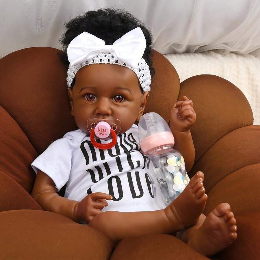 ziyiui Vivid Rebirth Baby Doll , 22 Inch Realistic Baby Doll With ...