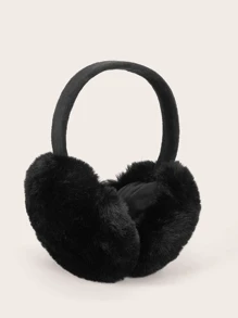 1pc Women Foldable Fluffy Ear Muffs, Warm Winter Ear Cover, Cute ...