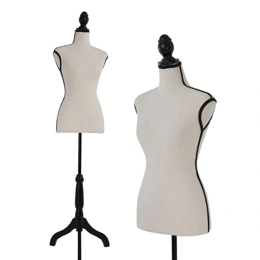 Adjustable Female Dress Model Display Torso Body Tripod Stand Clothing ...