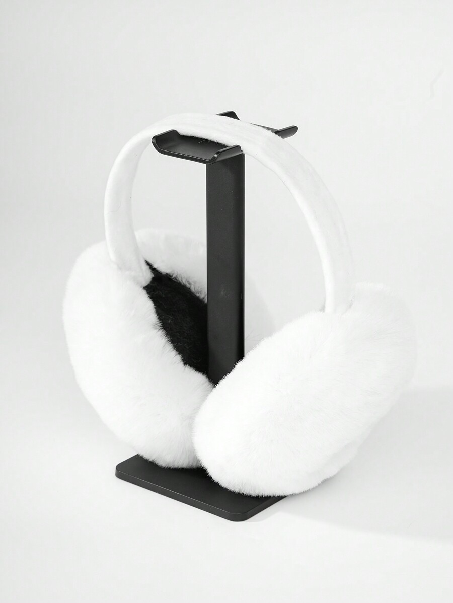 1pc Foldable Faux Fur Women Ear Warmers, Cute Student Ear Muffs Earmuff ...