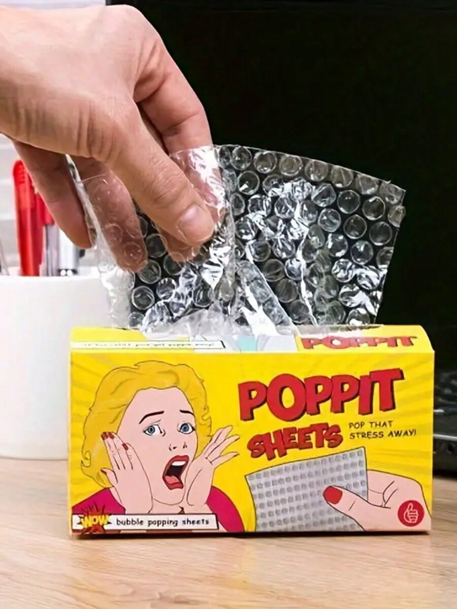 1box Poppit Stress Sheet, Exhaust Type Pressure Reducing Bubble Suction ...