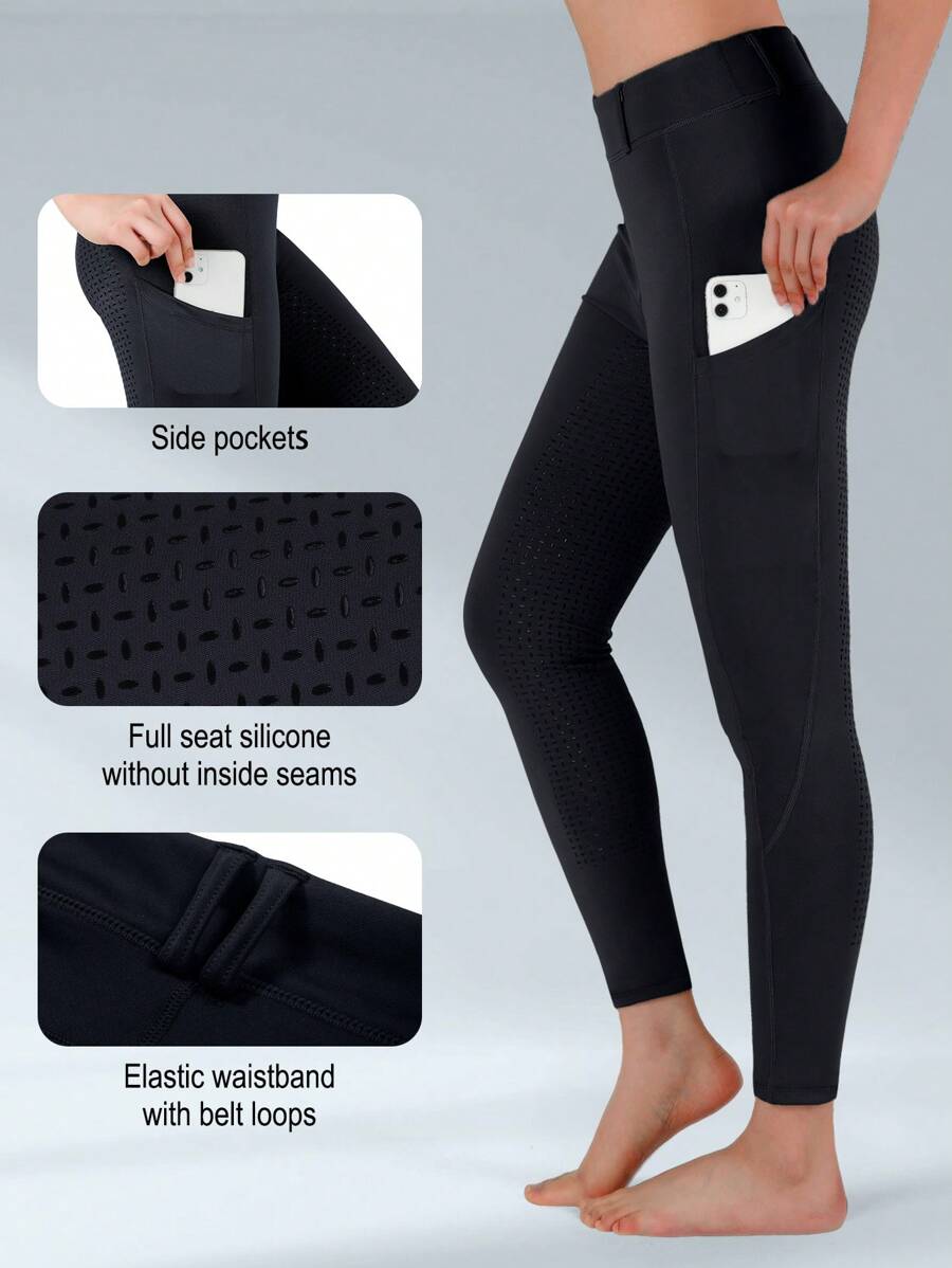 BEROY Tween Girl Horse Riding Pants Silicone Full Seat Breeches ...