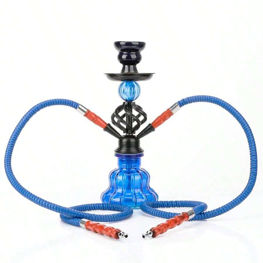 1 pieza Conjunto de Narguile marroquí de doble manguera mini, pipa para ...