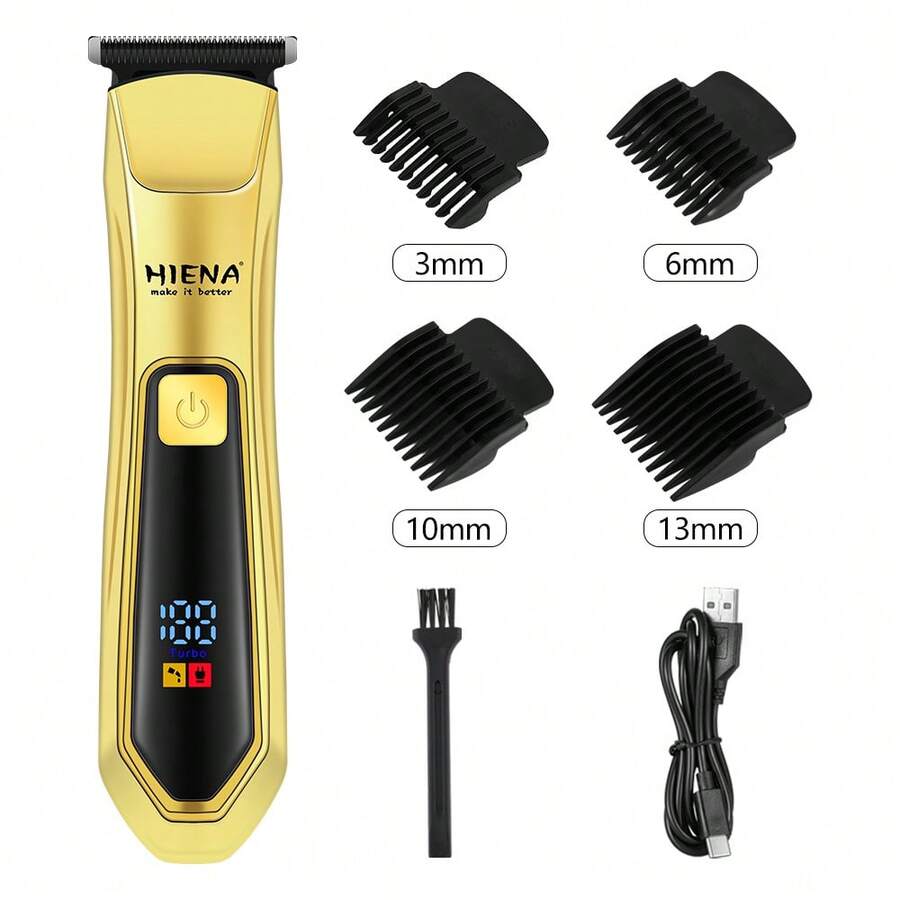 HIENA Cordless Professional Beard Trimmer, Zero Gap Feature, Stainless ...