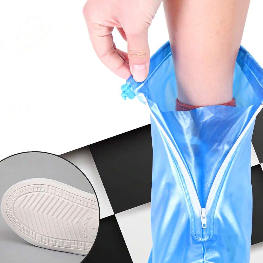 Reusable High Top Waterproof PVC Shoe Rain Cover - A699 | Mode en ligne ...