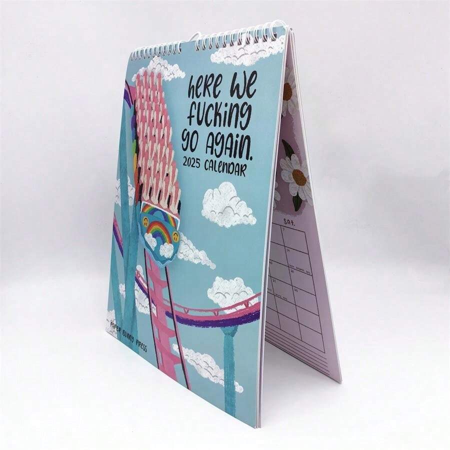 Whimsical 2025 Wall Calendar - Vibrant Monthly View, Humorous ...