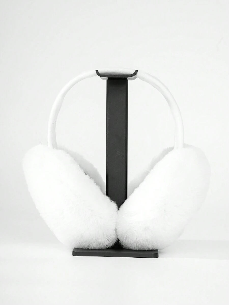 1pc Foldable Fluffy Women Ear Warmers, Cute Student Ear Muffs Earmuff ...