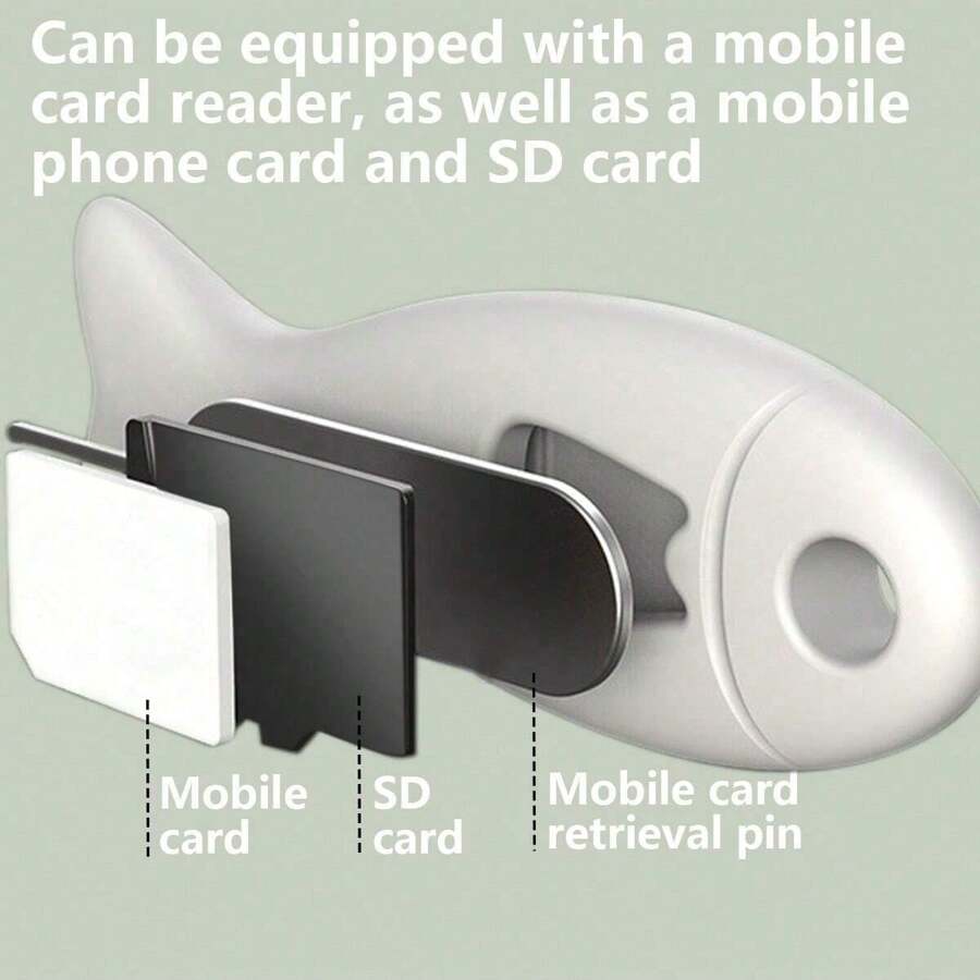 Creative Fish-Shaped Anti-Lost Sim Card Pin Tray Universal Sim Card ...