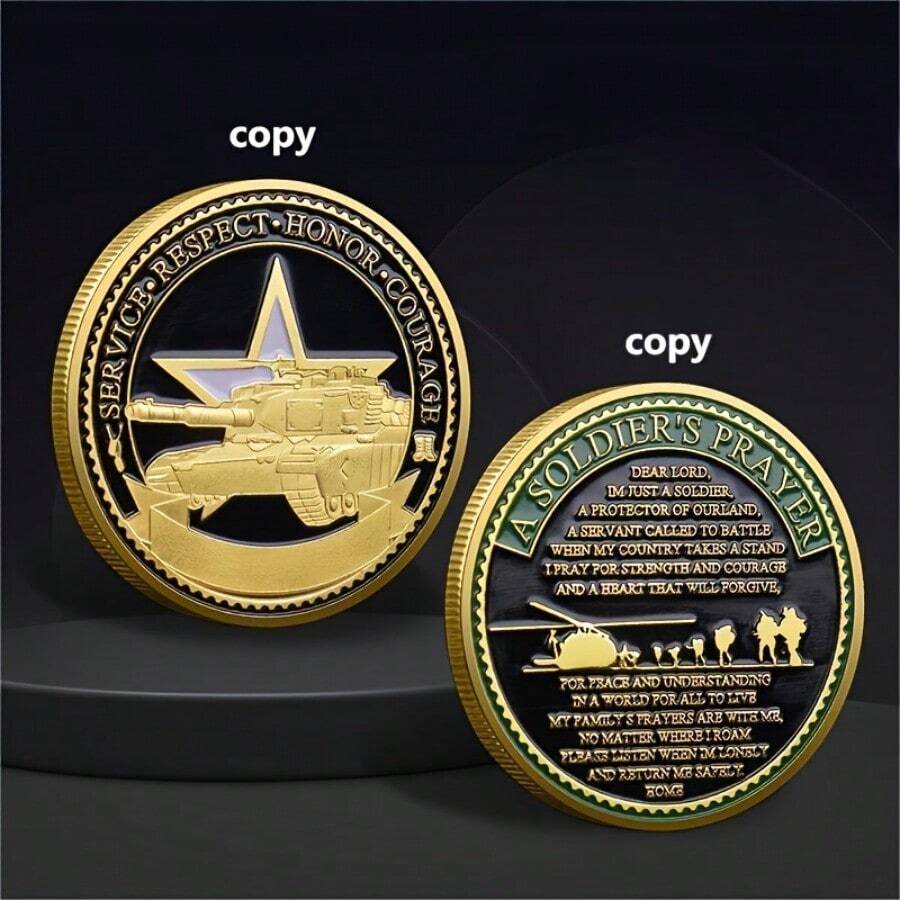 United States Military Commemorative Coin Soldier Commemorative Coin ...
