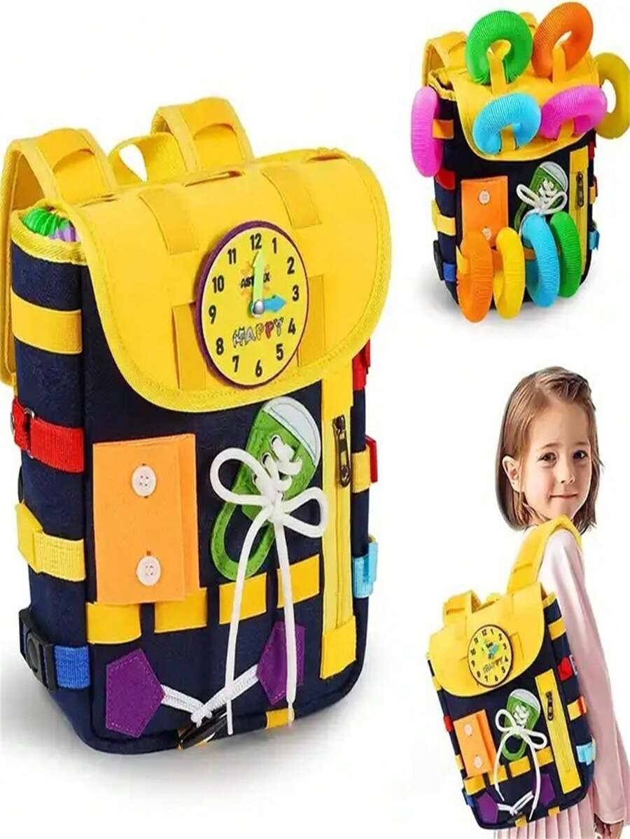 Kids' Toy Backpack - Early Educational Activity Board For Toddlers ...