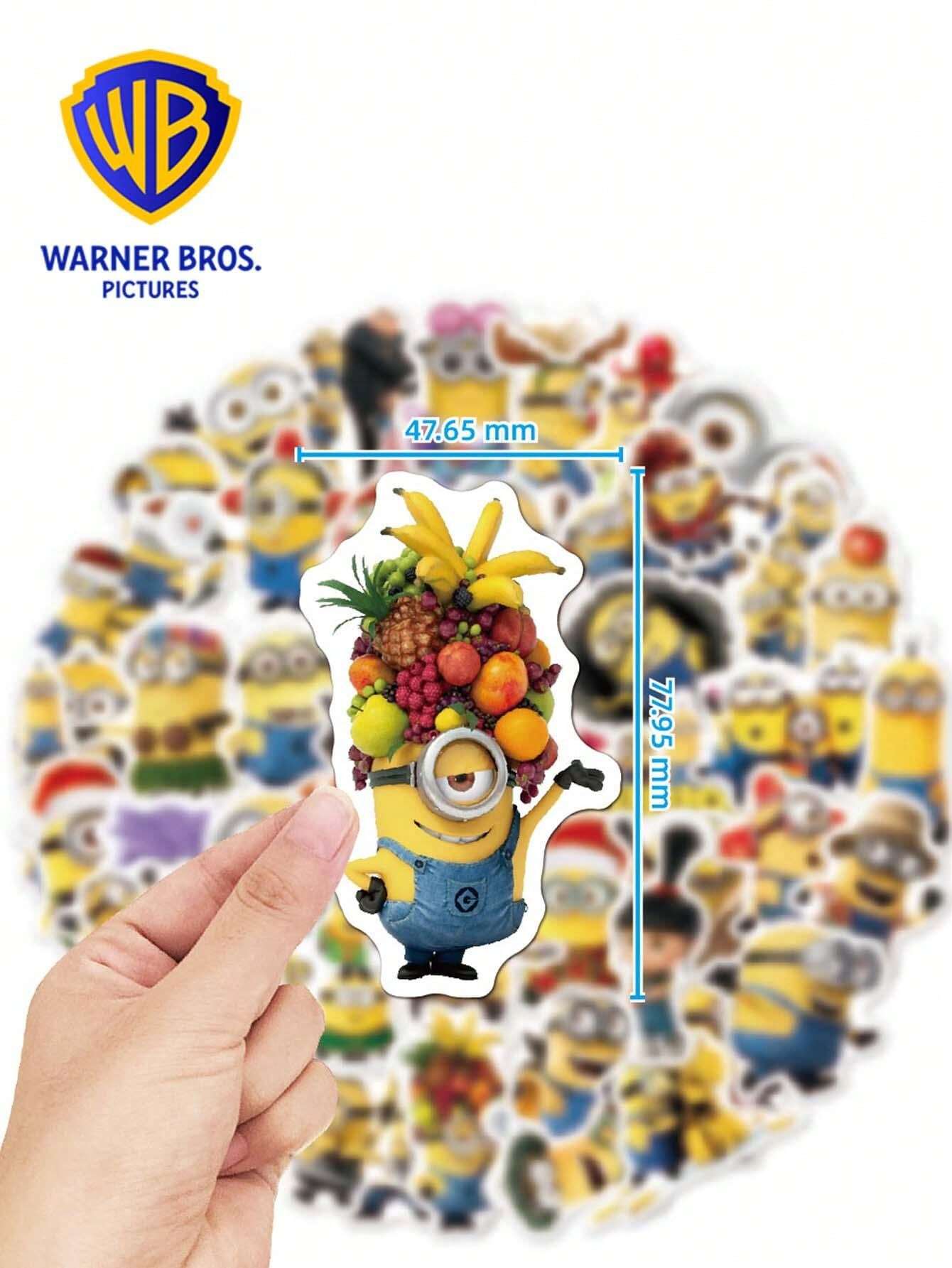 WB 50PCS Minions Officially Licensed Minions Stickers Dave Stuart Jerry ...