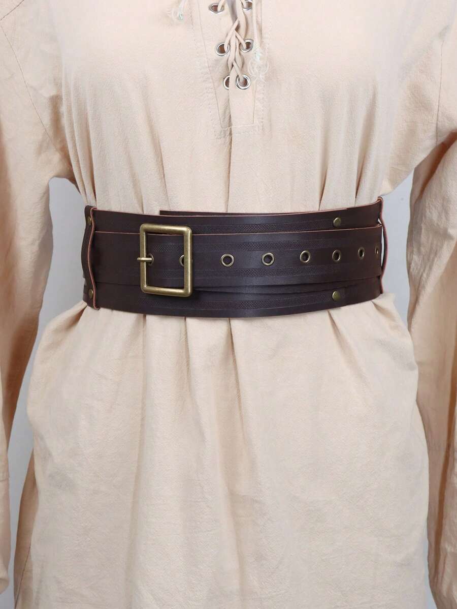 Vintage Medieval Knight Belt Viking Renaissance Gothic PU Leather ...