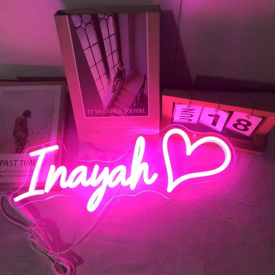 Customized Neon Light Name Text Graphic Custom LED Neon Sign For ...