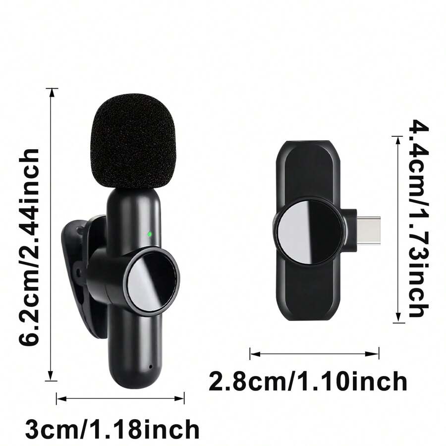 Nieuwe Live Noise Cancellation Mini Tie Clip Microfoon Draagbare ...