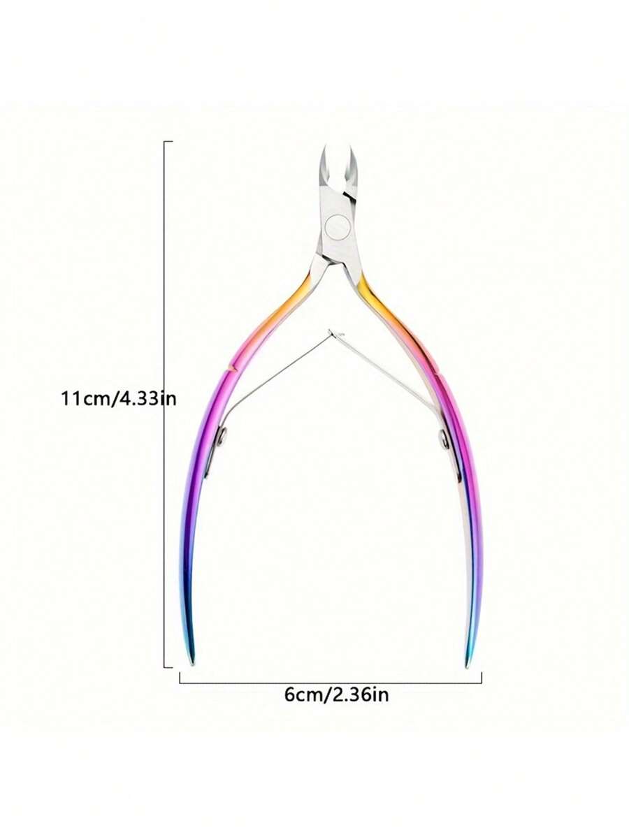 Stainless Steel Gradient Titanium Cuticle Nipper, Nail Clipper ...