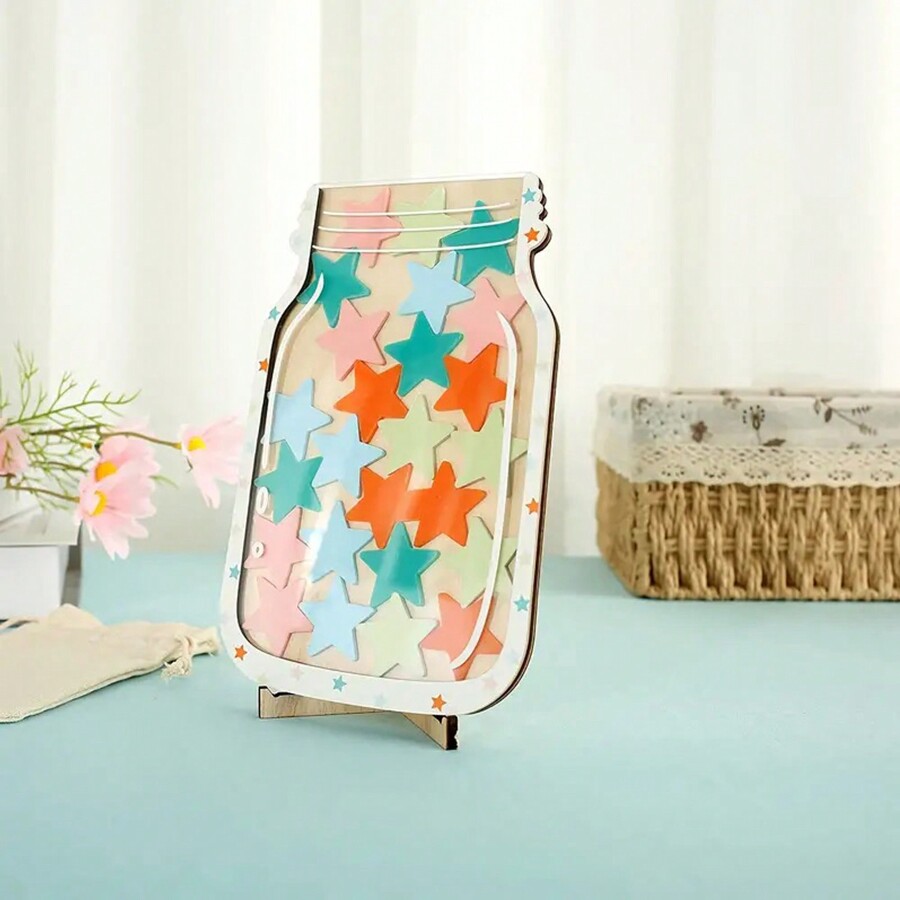 1pc Student Reward Jars With Stars Classroom Reward Jars With Tokens ...