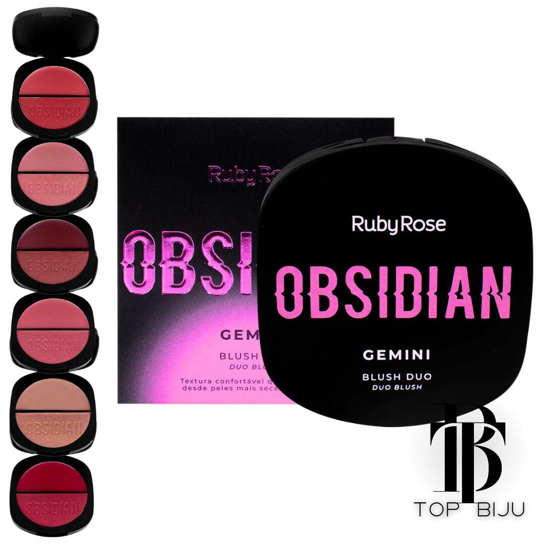 Duo Blush Gemini Obsidian Collection 2 In 1 Cream And Compact - Ruby Rose High Pigmentation ...