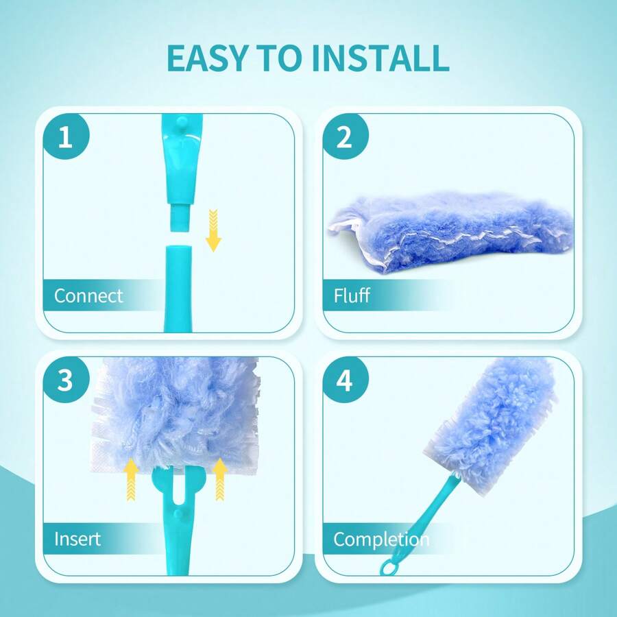 AIR U+ 60 Count 360 Dusters Refills For Rotary Duster With 2 Upgrade ...