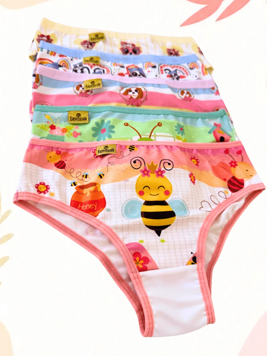 Children's Panties Kit 5 Units 3D Butterfly Baby Girl Panties 1 To 6 ...