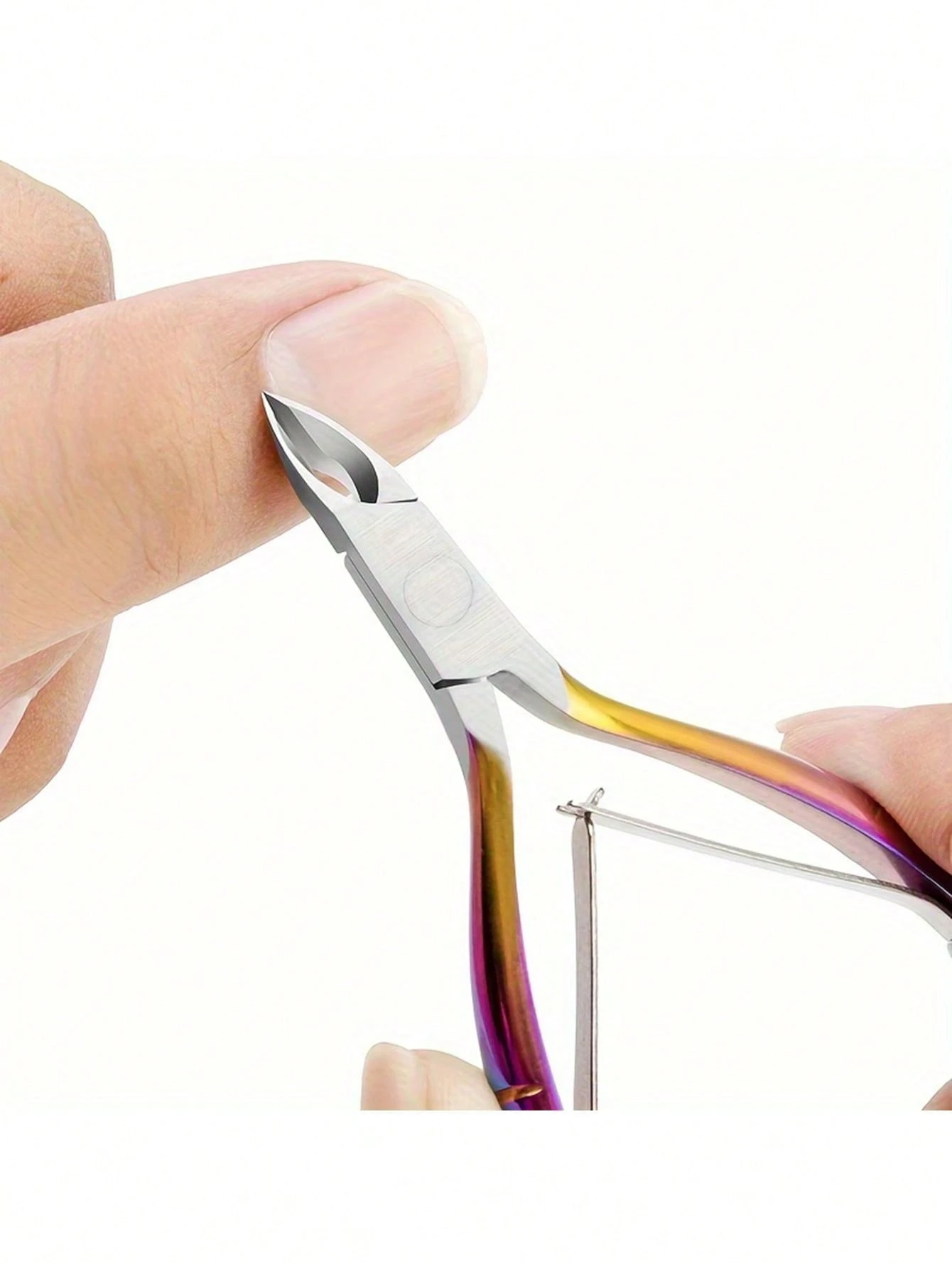 Stainless Steel Gradient Titanium Cuticle Nipper, Nail Clipper ...
