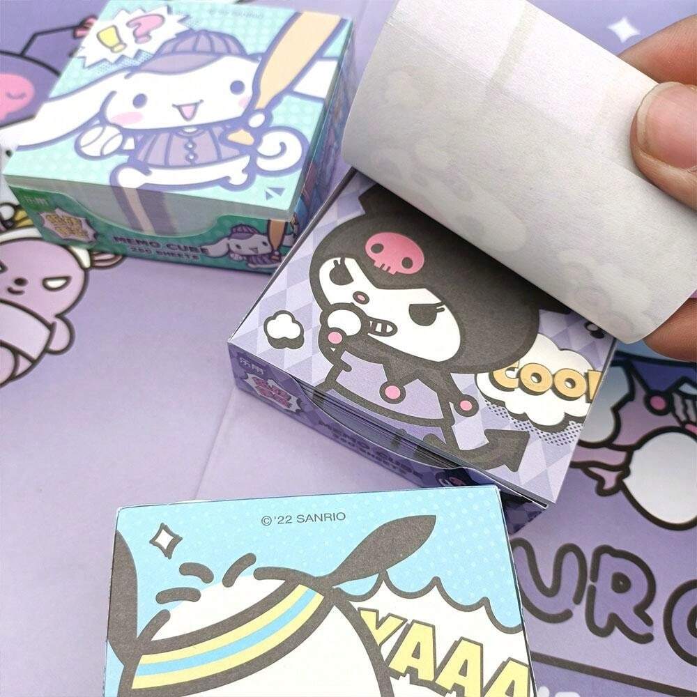 Sanrio Cartoon Cute Sticky Notes - Kuromi, Cinnamoroll, Hello Kitty ...