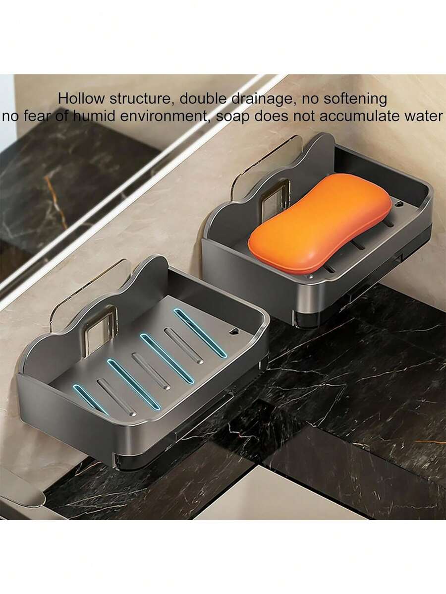 1pc Wall Mounted Soap Dish, Drainage Bathroom Home Holder, New Soap ...
