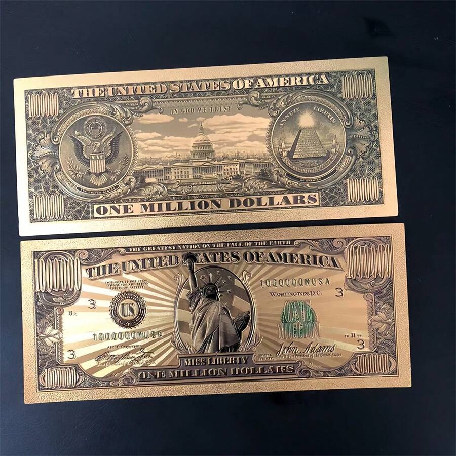 Gold & Silver Foil Statue Of Liberty 100,000 Commemorative Coin Gold ...