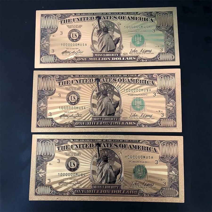 Gold & Silver Foil Statue Of Liberty 100,000 Commemorative Coin Gold ...