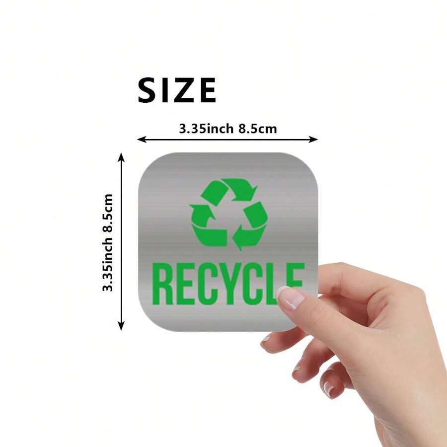 Magnetic Recycle And Trash Signs For Kitchen Trash Cans And Recycling ...