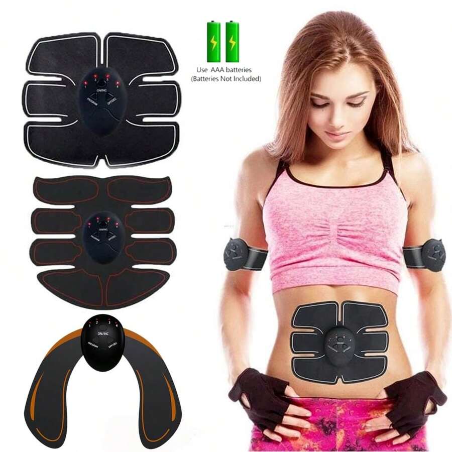 Estimulador de Glúteos e Abdominais sem Fio EMS, Dispositivo de ...