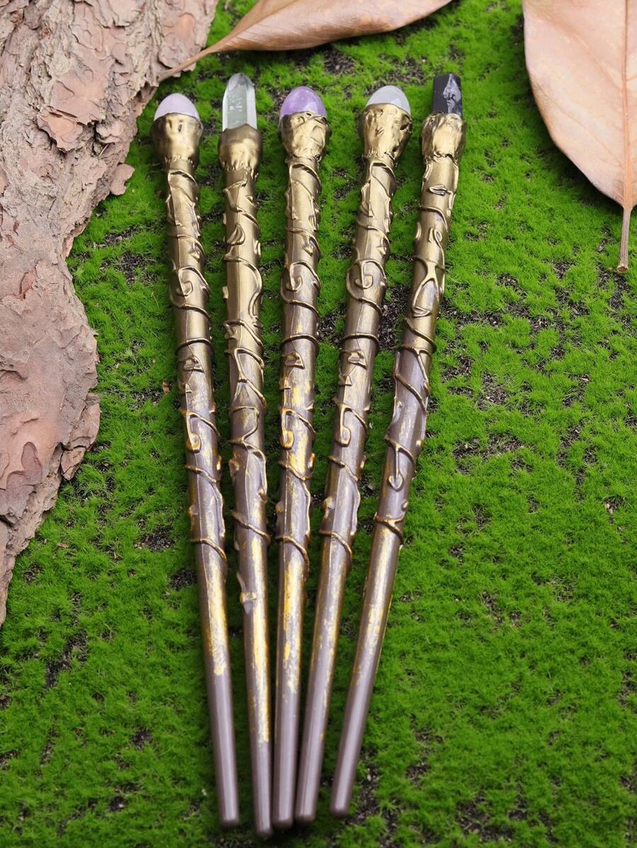 Handmade Crystal Wand Scepter Wand Hermione Magic Wand Witch & Wizard ...